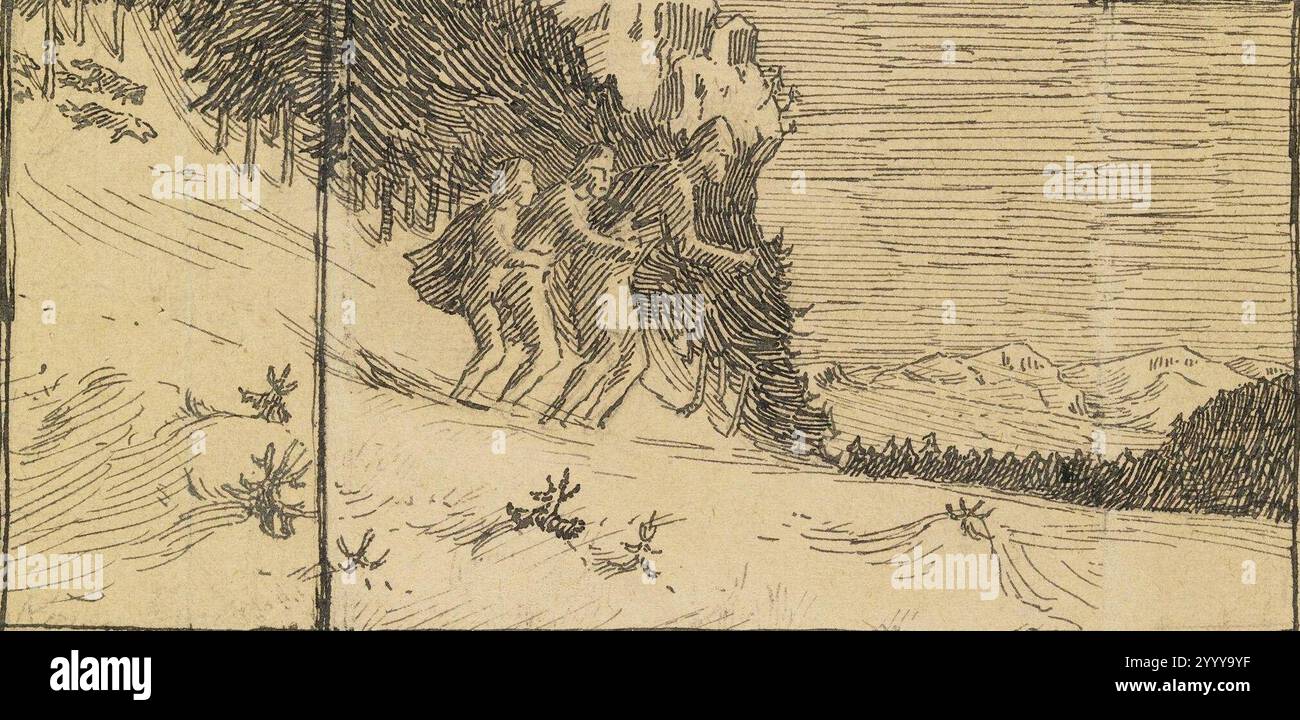 Halfdan Egedius - Three Men on one pair of Skis. Torodd and his ...