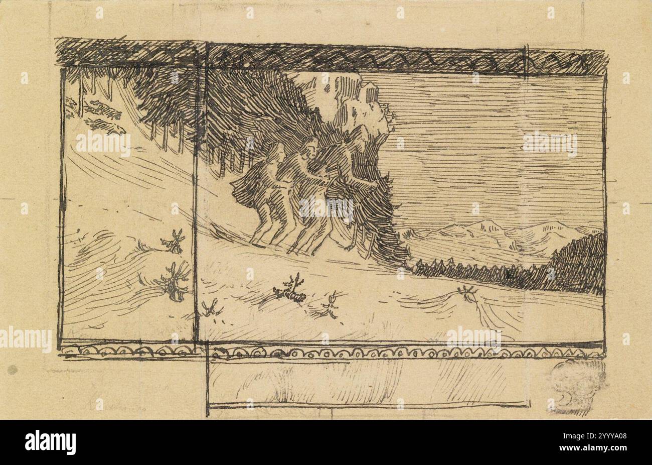 Halfdan Egedius - Three Men on one pair of Skis. Torodd and his ...