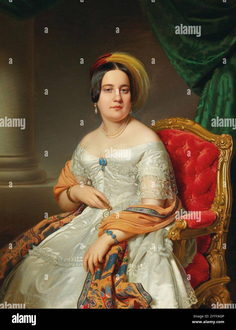 Portrait of Louise von Wertheimstein (Vienna 1813-1890), born ...