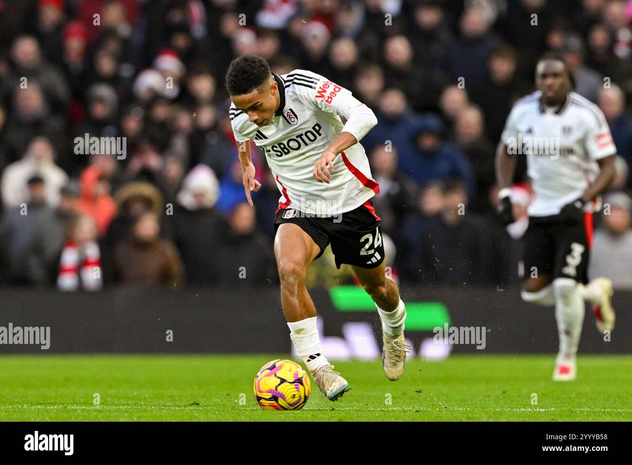 LONDON, ENGLAND - DECEMBER 22: Josh King of Fulham FC runs with the ...