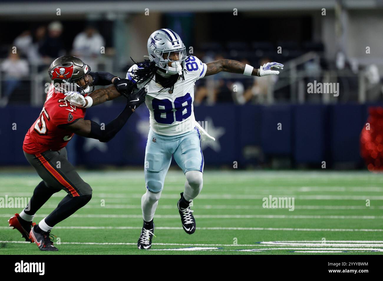 Dallas Cowboys wide receiver CeeDee Lamb (88) runs a pass route during ...