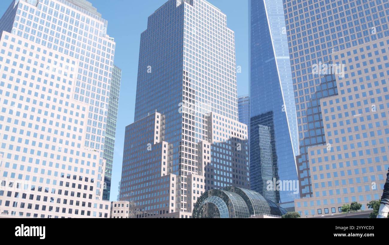 New York City Manhattan, Downtown Financial District architecture ...