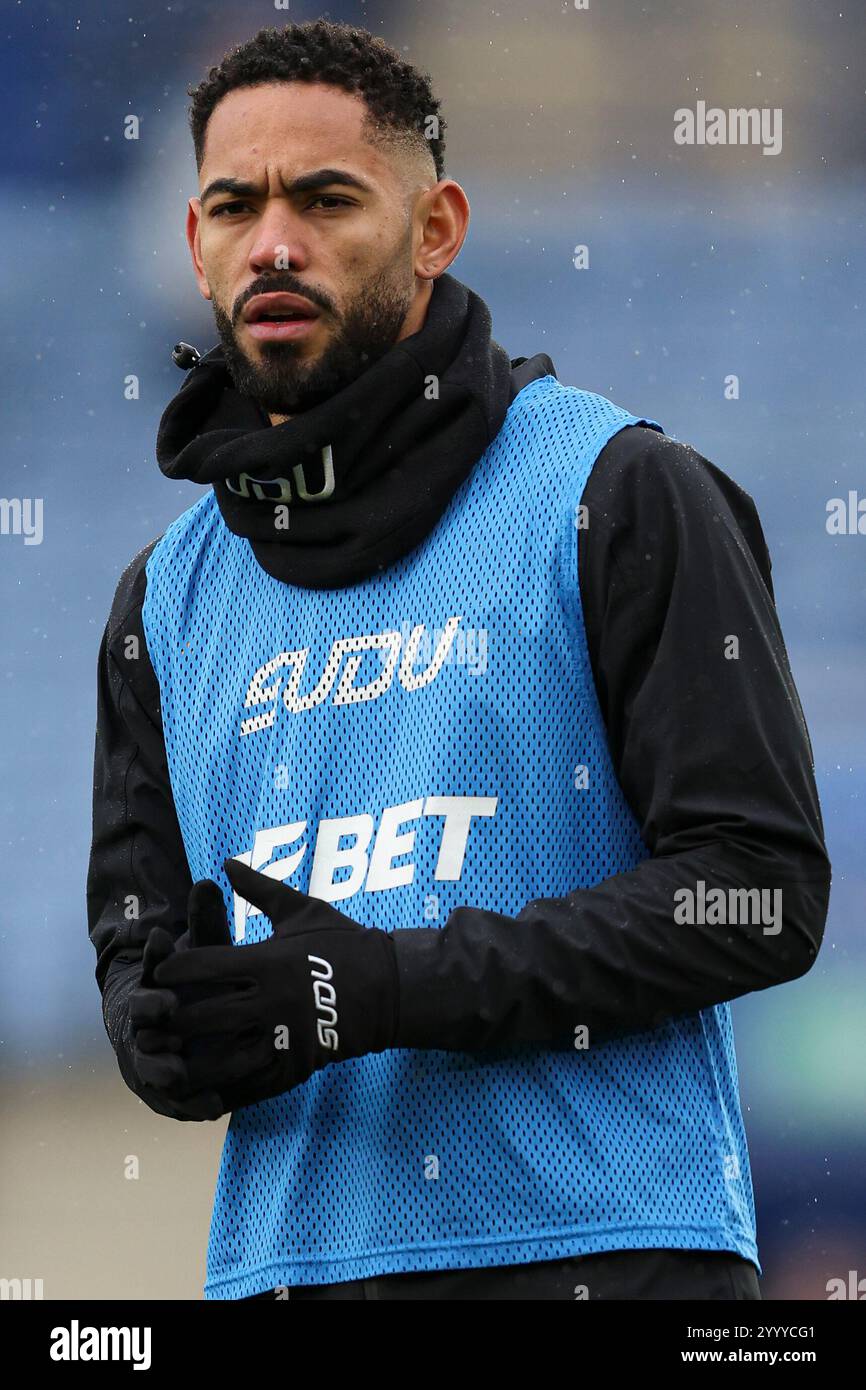 Wolverhampton, UK. 22nd Dec, 2024. Matheus Cunha of Wolves during the ...