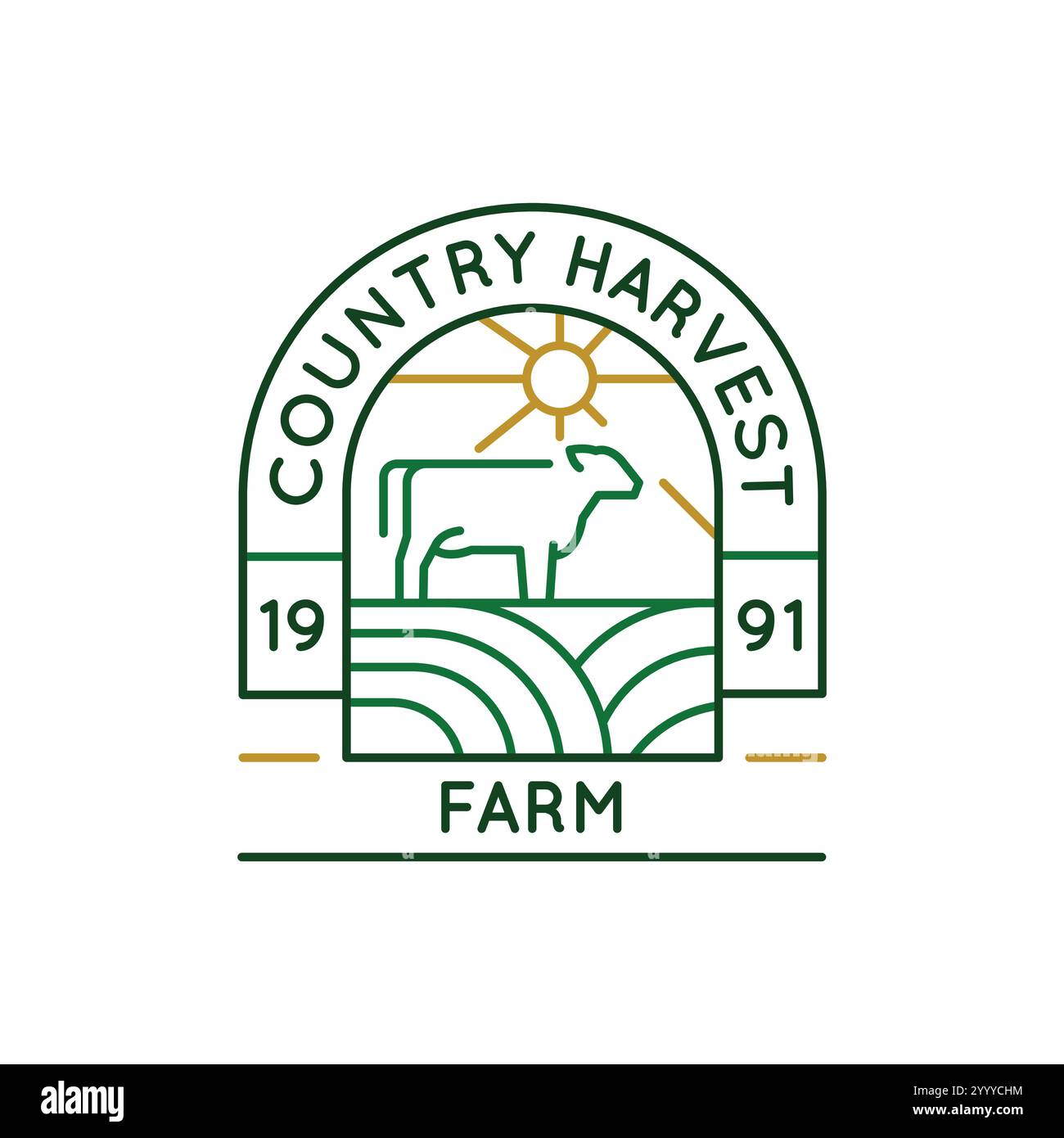 Country garden farm Cut Out Stock Images & Pictures - Alamy