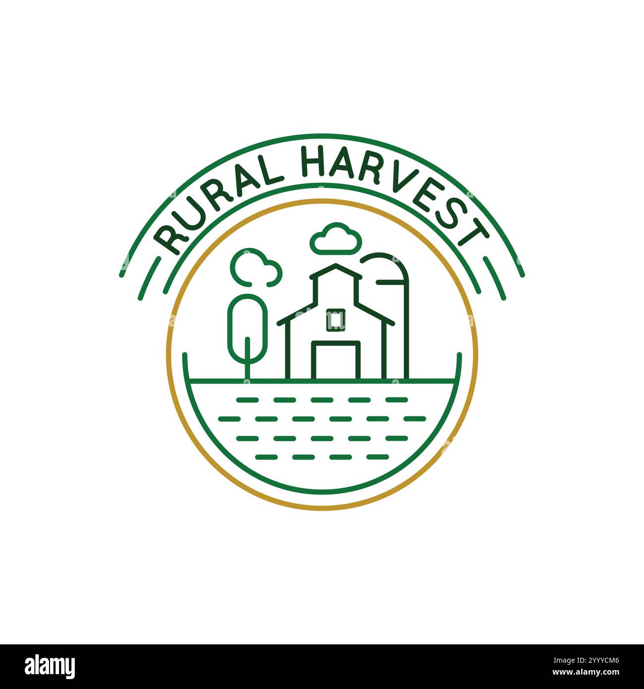 Simple Logo with Rural Harvest icon Stock Vector Image & Art - Alamy