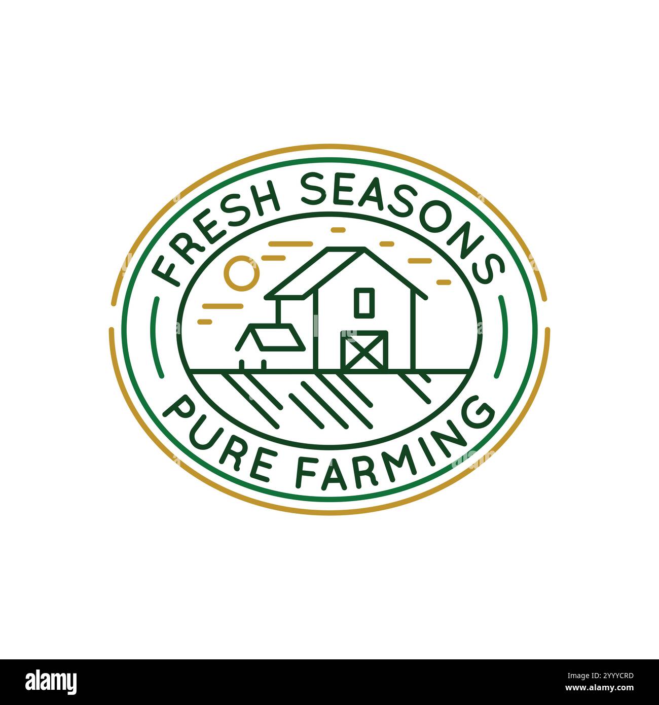 Simple Logo with Fresh Seasons icon Stock Vector Image & Art - Alamy