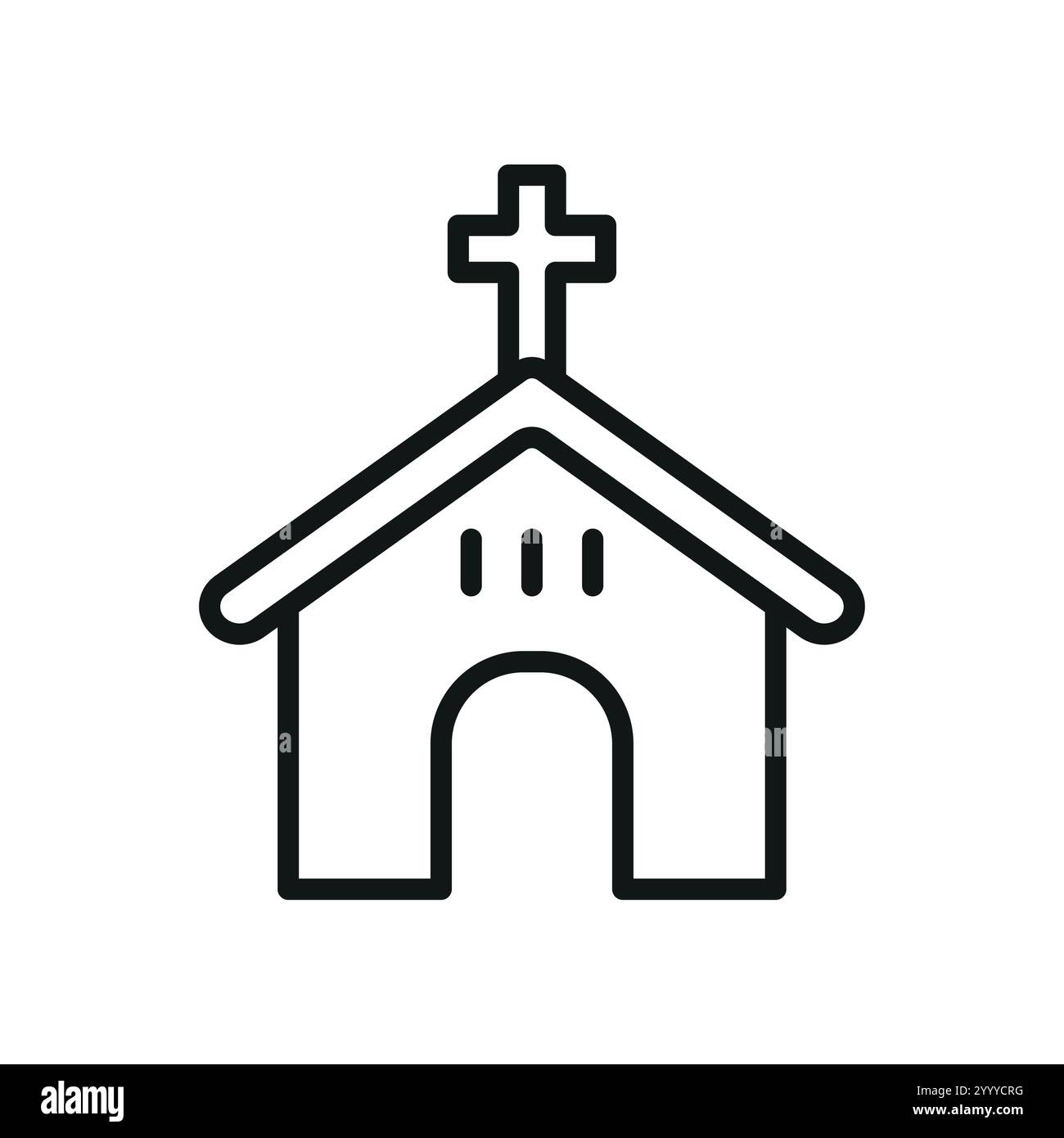 Church icon features a graceful and spiritual design, perfect for ...