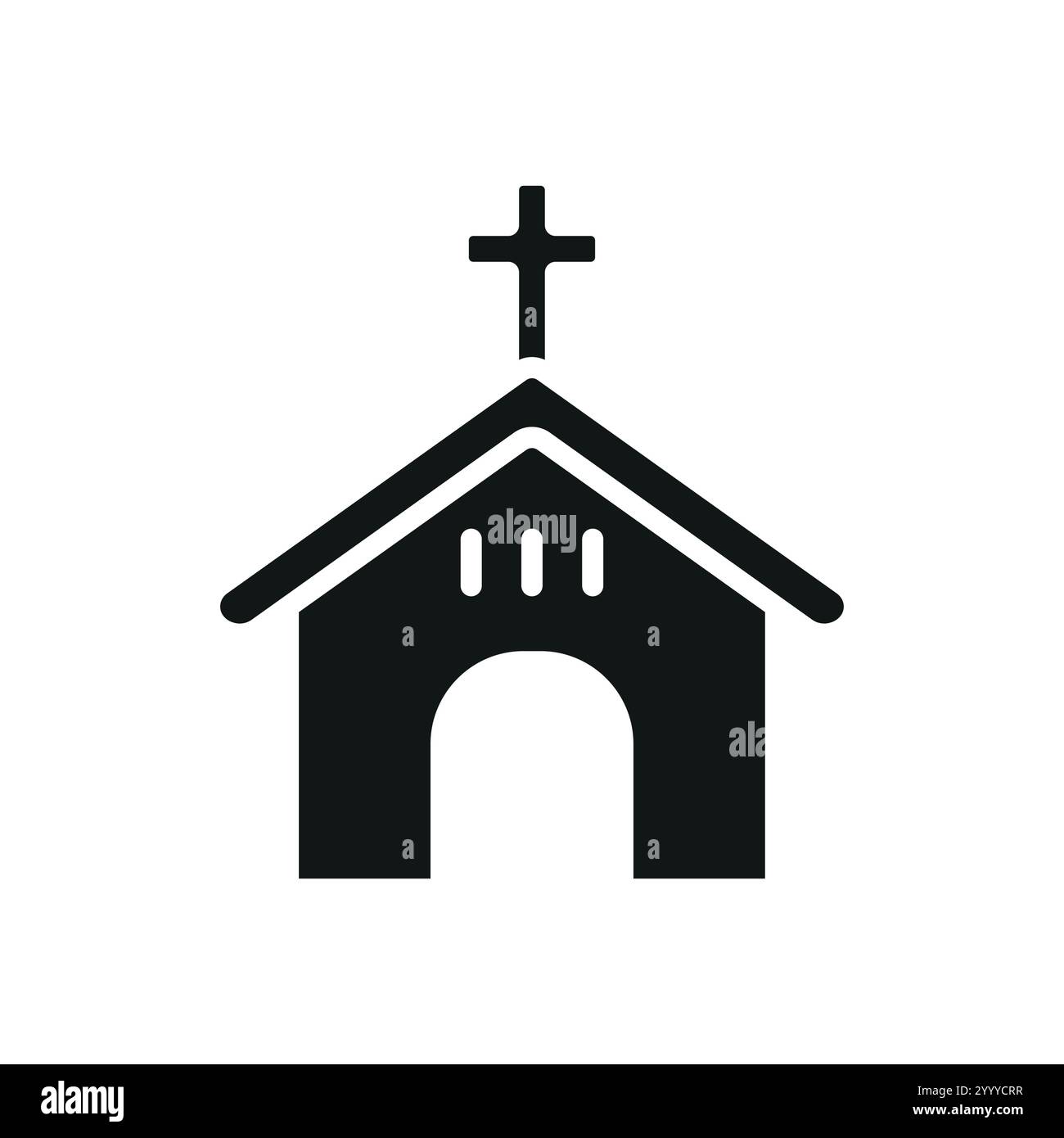 Church icon features a graceful and spiritual design, perfect for ...
