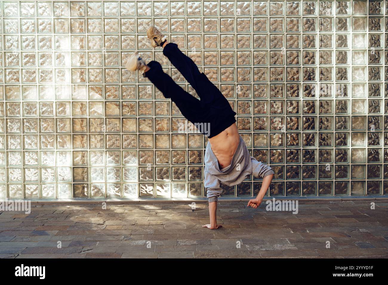 Brick handstand hi-res stock photography and images - Alamy