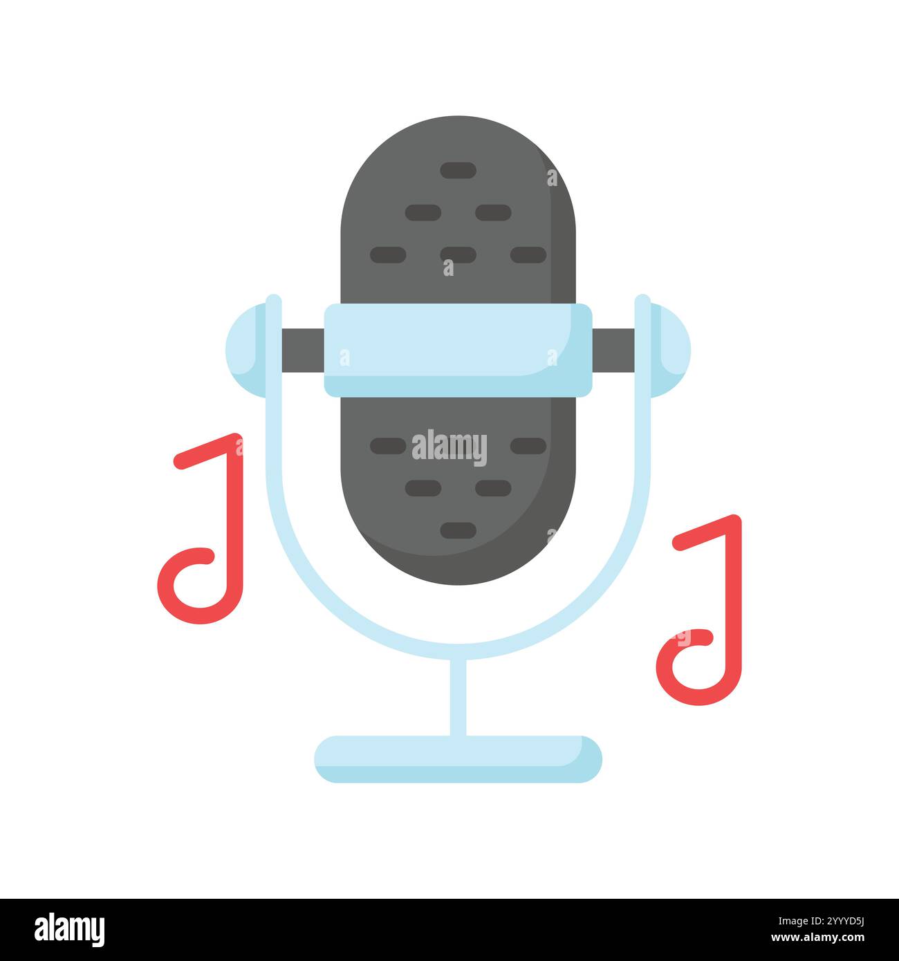 Microphone vector design isolated on white background, ready to use ...