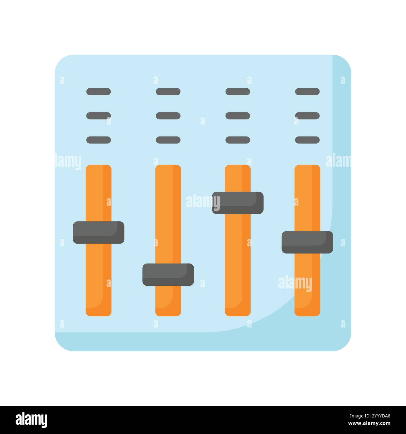 Sound equalizer vector design, isolated on white background Stock ...