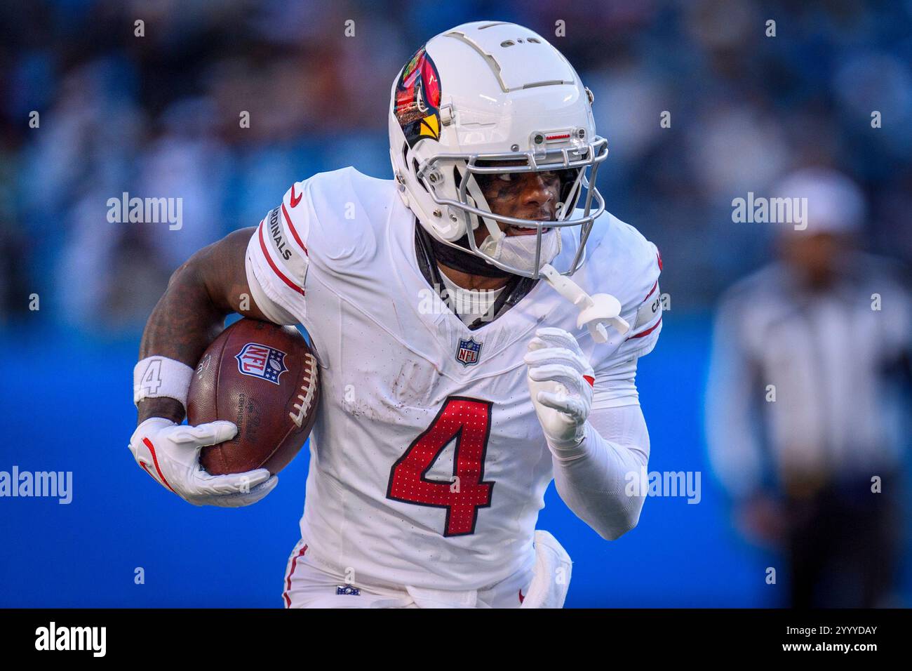 Arizona Cardinals wide receiver Greg Dortch (4) runs the ball during an ...