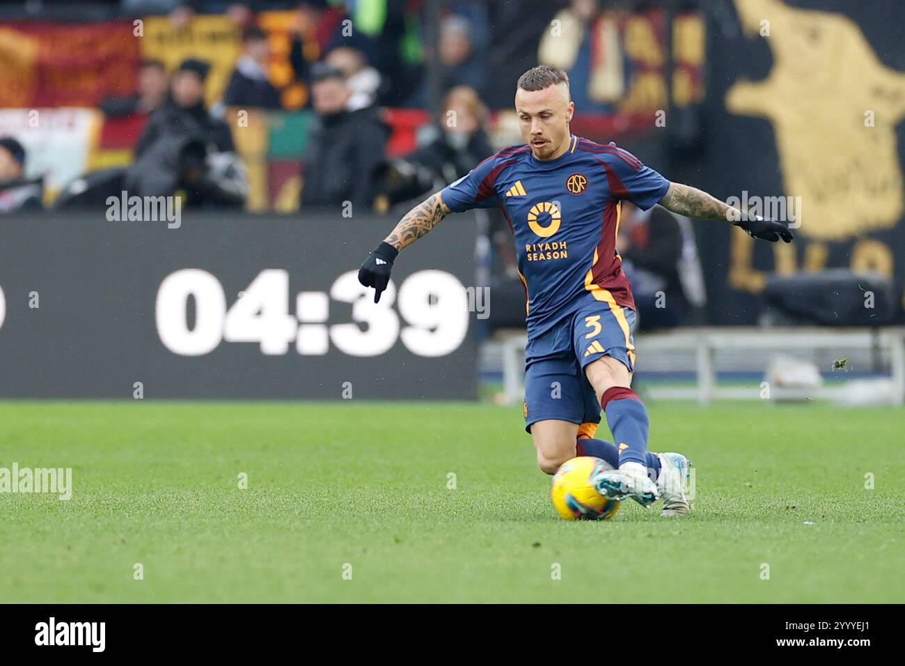 Roma’s Angelino controls the ball during Serie A soccer match AS Roma ...