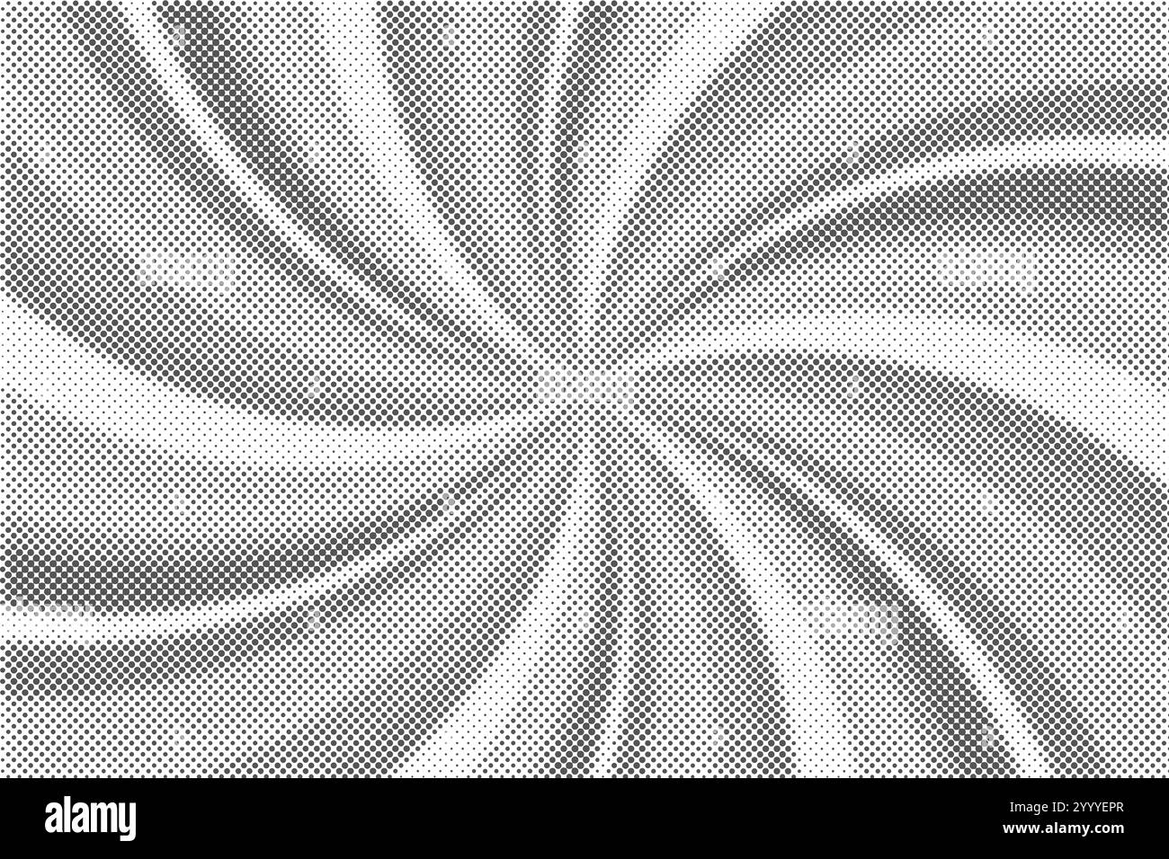 Sun rays halftone background. White and grey radial swirl abstract ...