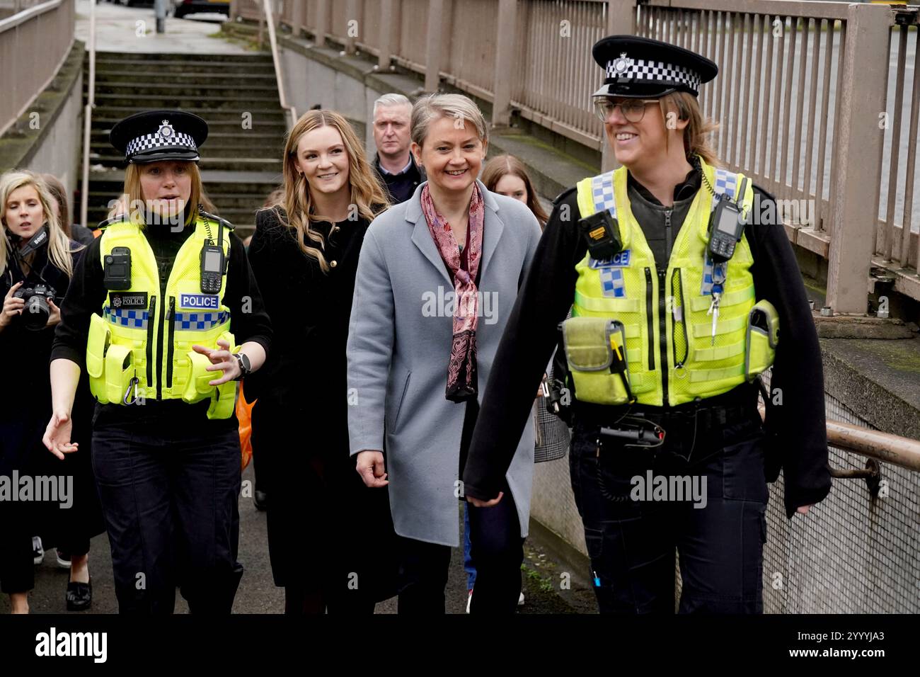 Home Secretary Yvette Cooper on patrol with officers from West ...