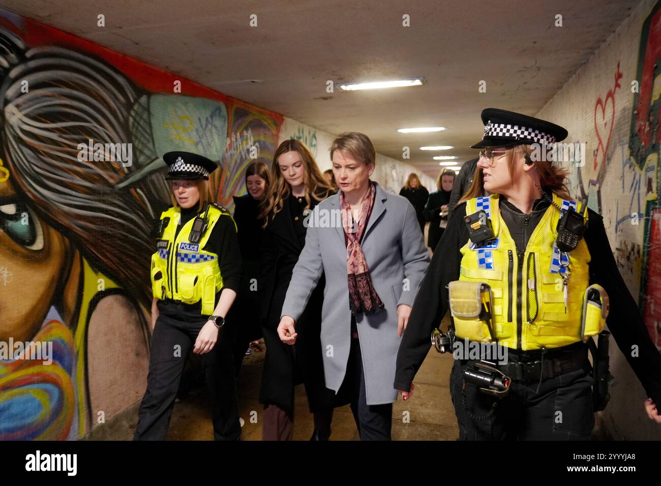 Home Secretary Yvette Cooper on patrol with officers from West ...
