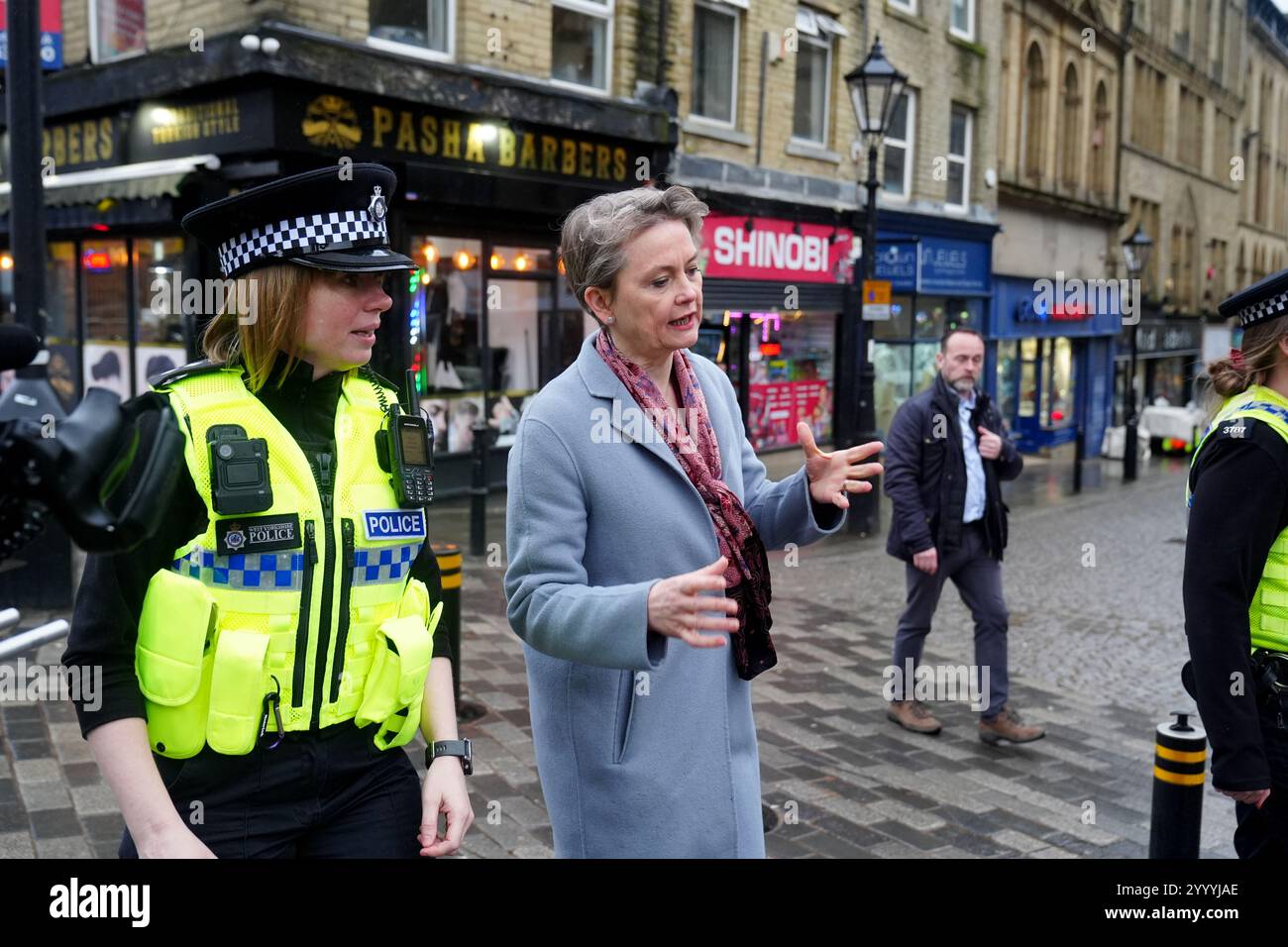 Home Secretary Yvette Cooper on patrol with officers from West ...