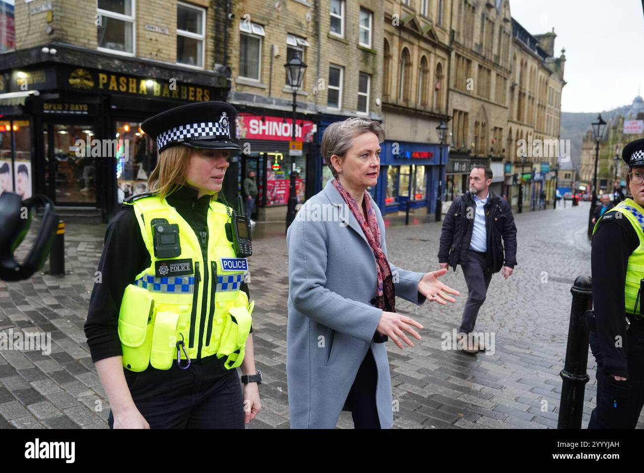 Home Secretary Yvette Cooper on patrol with officers from West ...