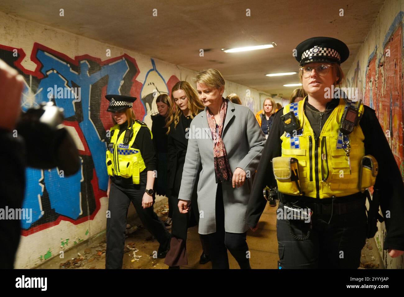 Home Secretary Yvette Cooper on patrol with officers from West ...
