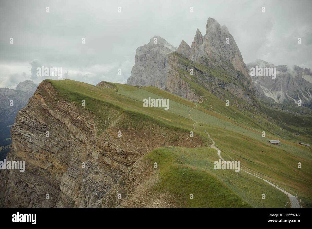 view of the Seceda area in the Italian Dolomites Stock Photo - Alamy