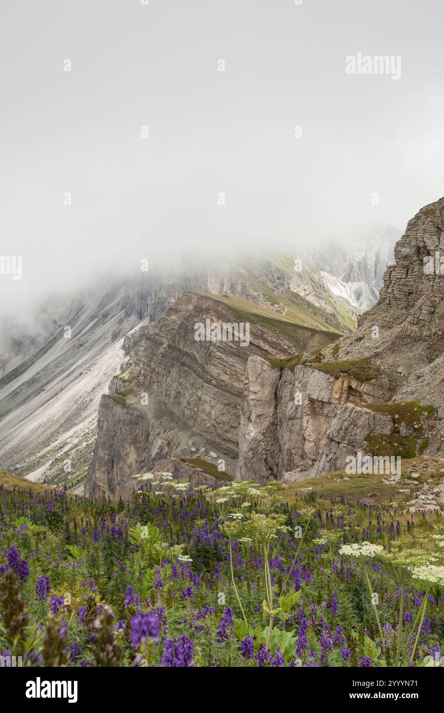 Vertical scenic seceda mountain hi-res stock photography and images - Alamy