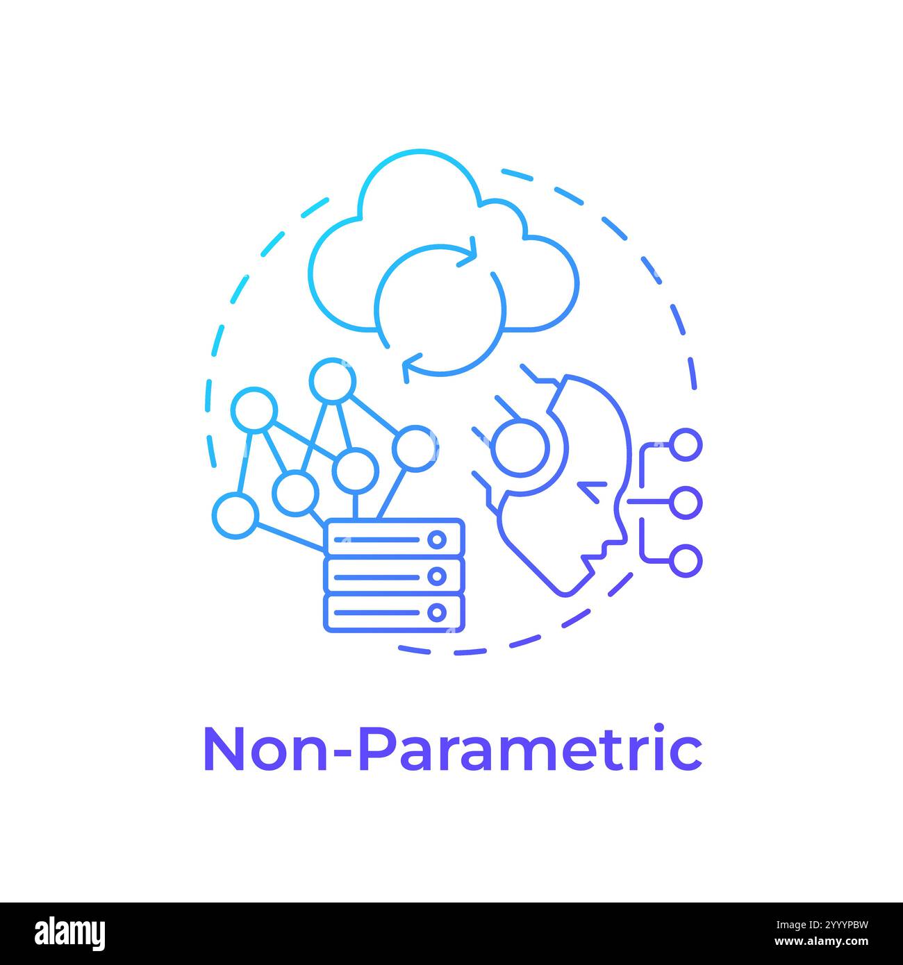 Non parametric memory blue gradient concept icon Stock Vector Image ... Non parametric memory blue gradient concept icon Stock Vector Image ...