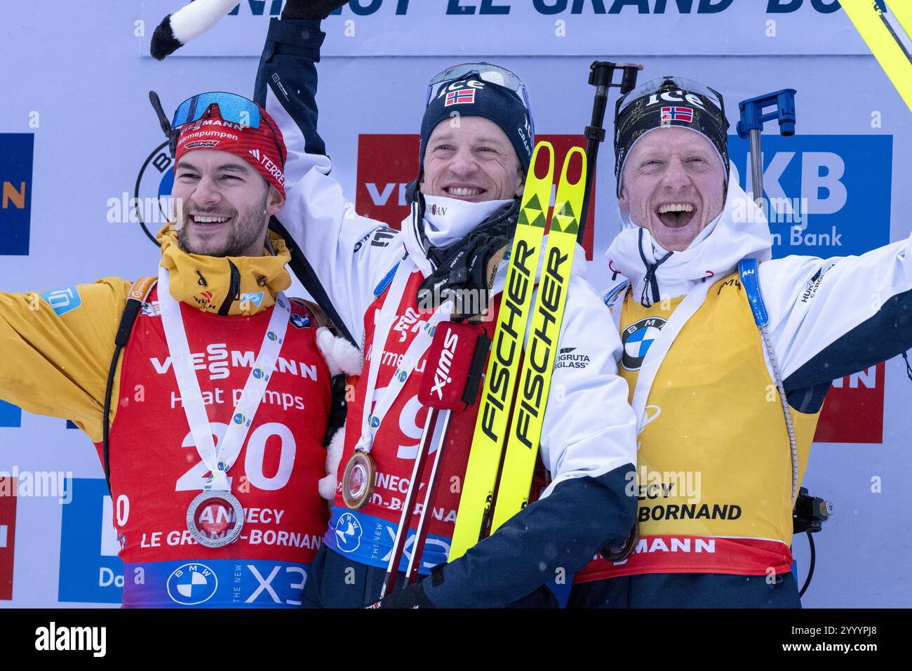 BOE Tarjei and RIETHMUELLER Danilo and BOE Johannes Thingnes, Men 15 Km ...