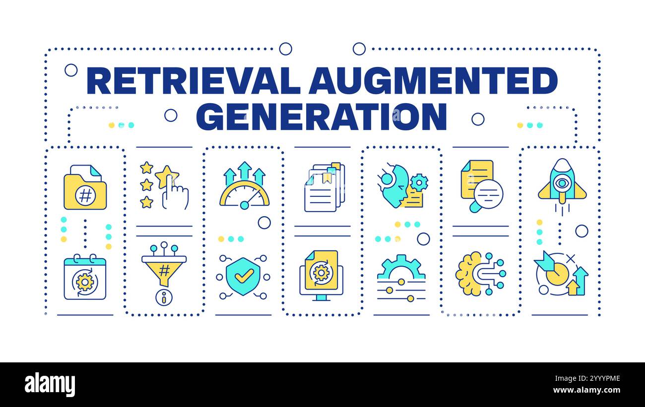 Retrieval augmented generation word concept isolated on white Stock Vector Image & Art - Alamy