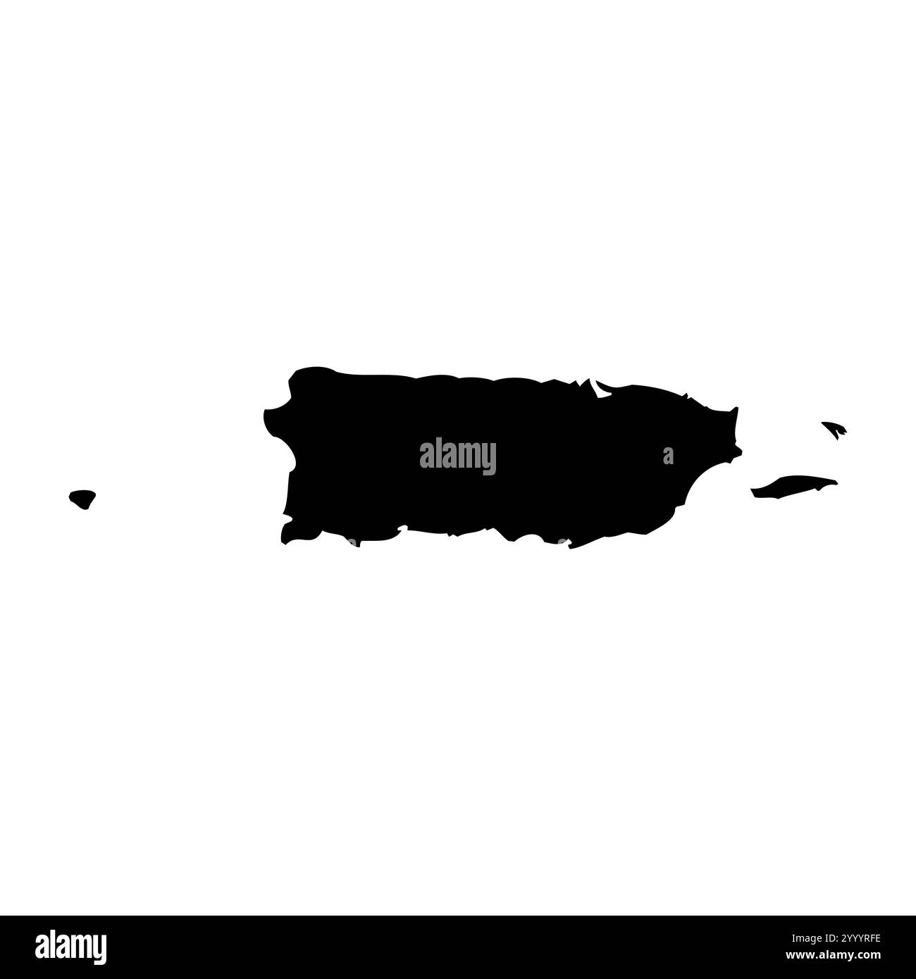 Country puerto rico map Black and White Stock Photos & Images - Alamy