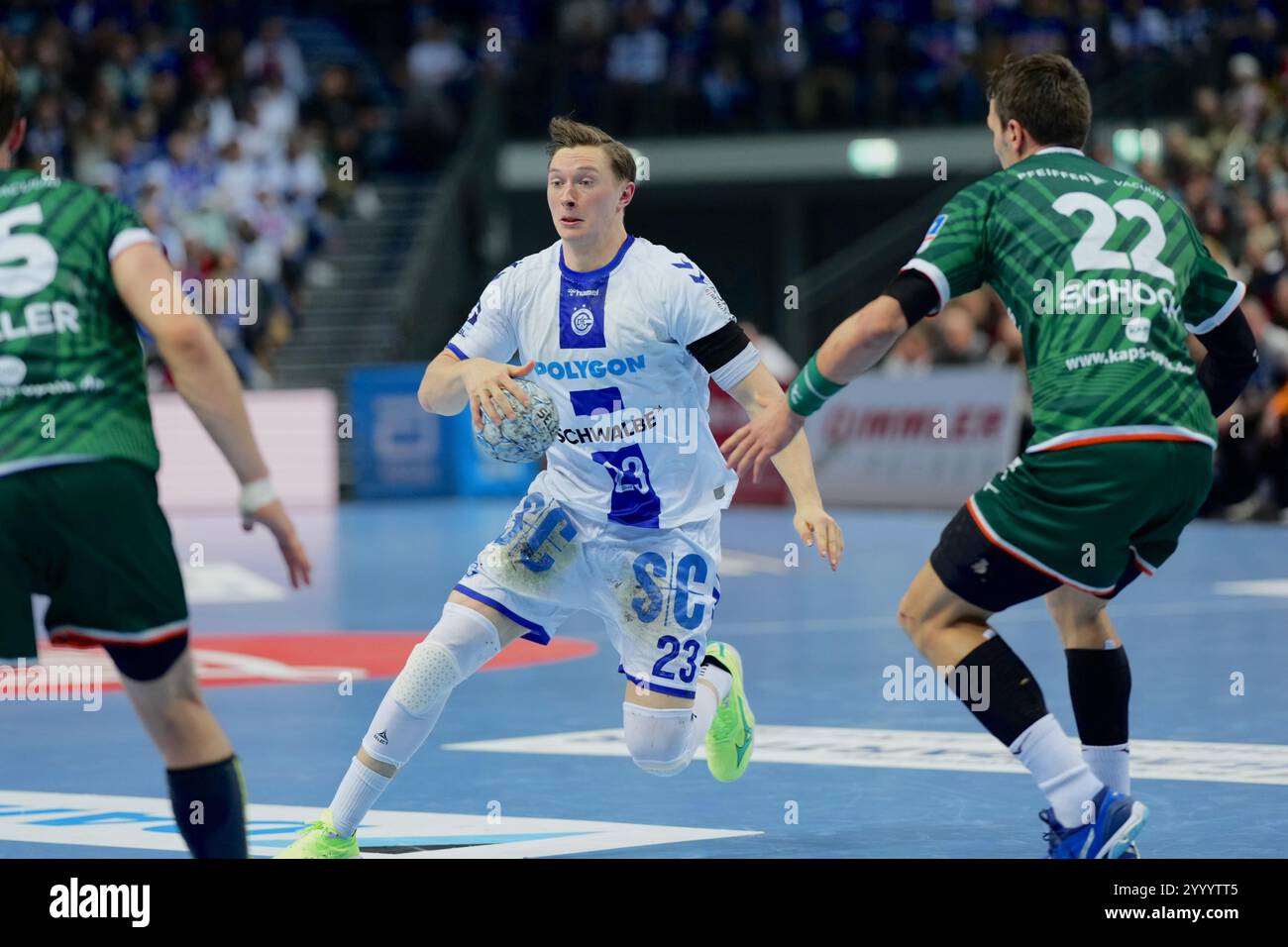 Wetzlar, Germany, December 22nd 2024: Ole Pregler ( 23 Gummersbach ...