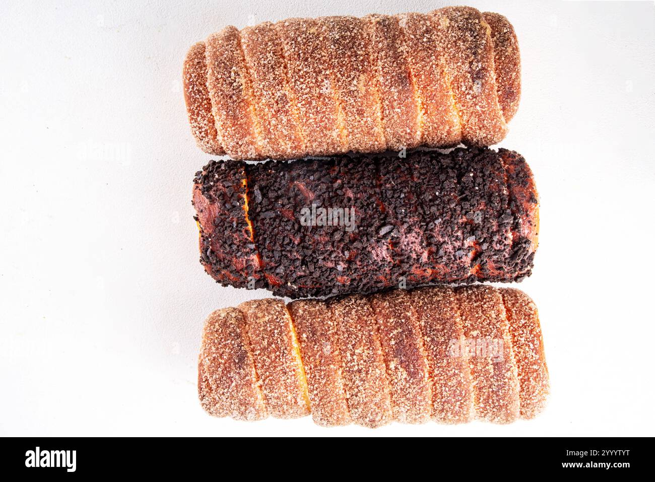 Traditional East Europe Christmas sugar glazed dessert chimney cake ...