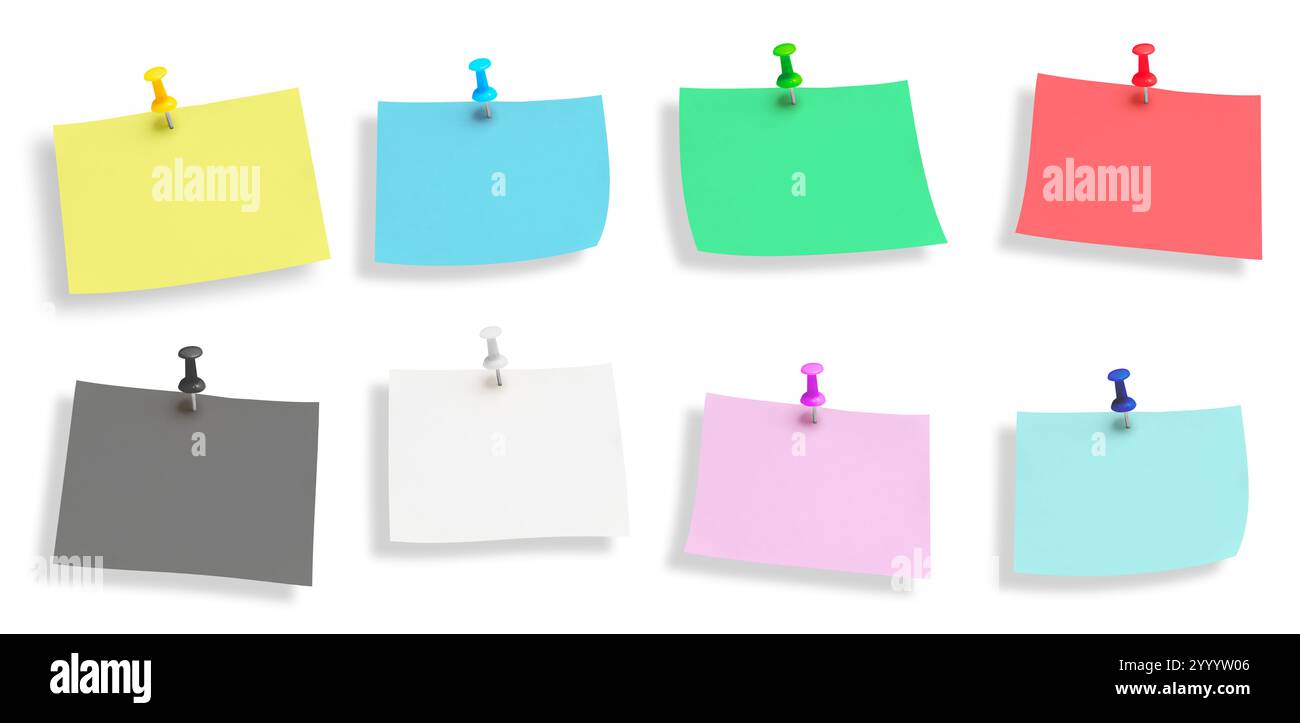 Adhesive Notes. Pinned note png on transparent background. Photo of a ...