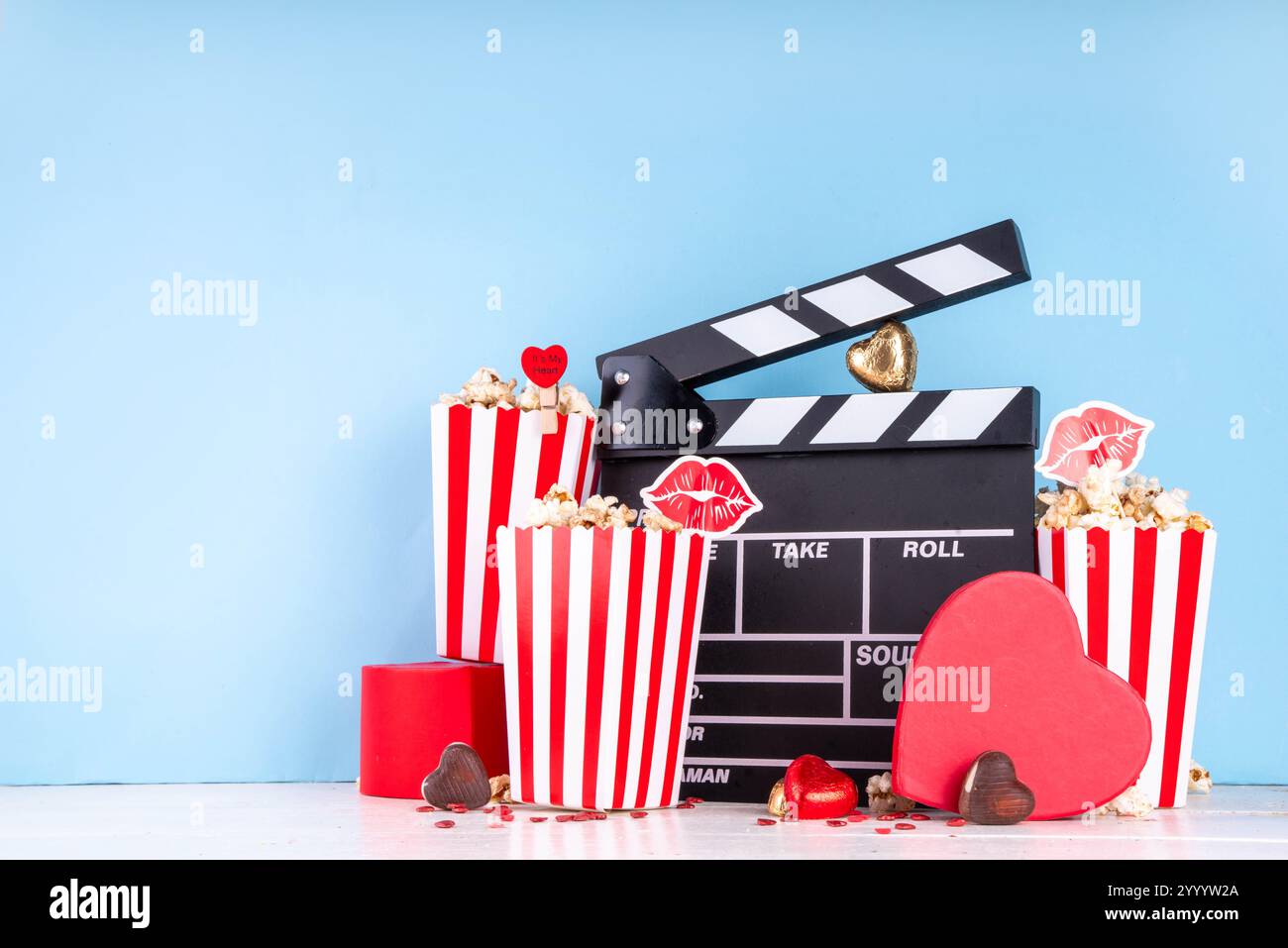 Romantic date on Valentine's Day February 14. Love movie marathon, date ...
