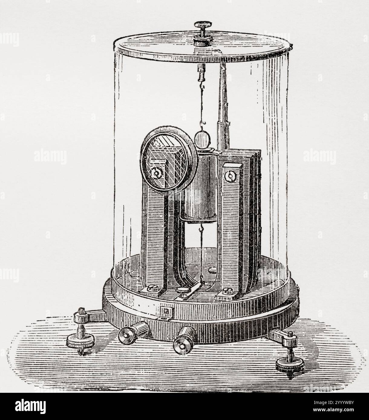 Voltaic electricity. The Mirror Galvanometer of Deprez and D'arsonval ...