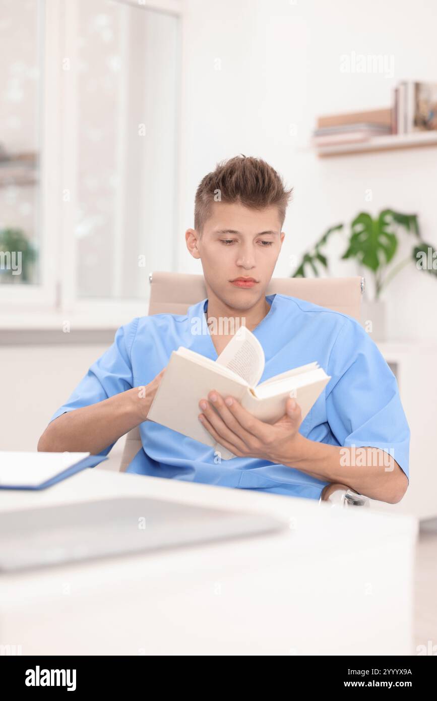 Vertical medicine science smart man hi-res stock photography and images ...