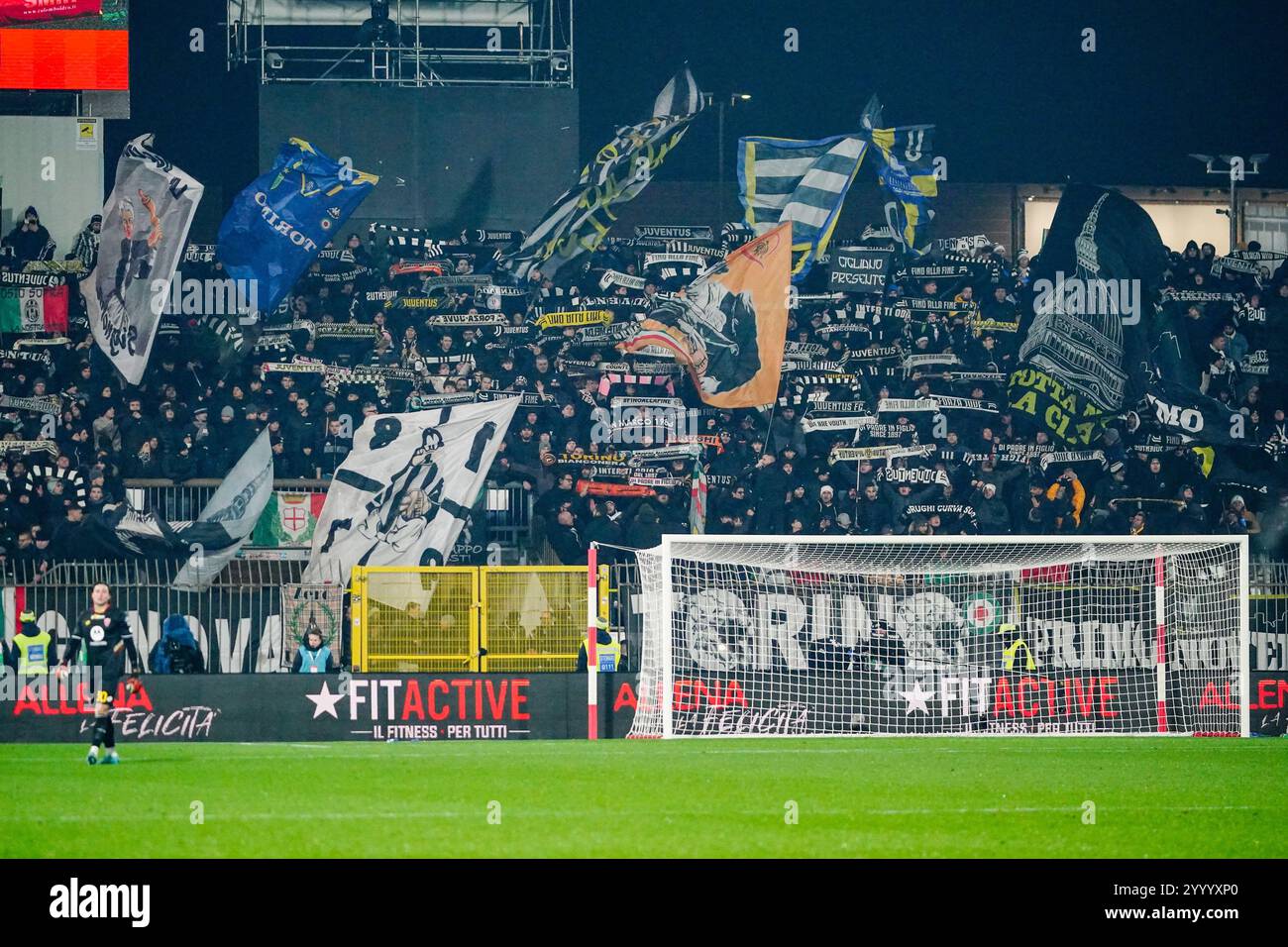 Juventus FC supporters at U-Power stadium at Monza during the Italian ...