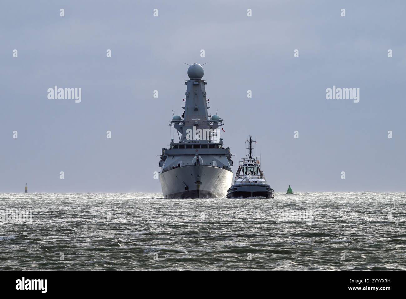 HMS Duncan (D37), a Type 45 destroyer operated by the Royal Navy (RN ...