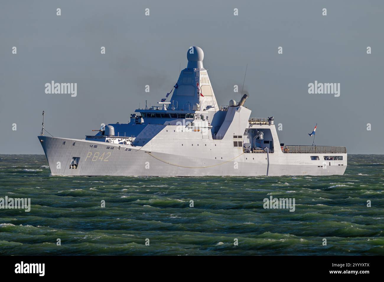 HNLMS Freisland (P842), an Ocean Patrol Vessel operated by the Royal ...