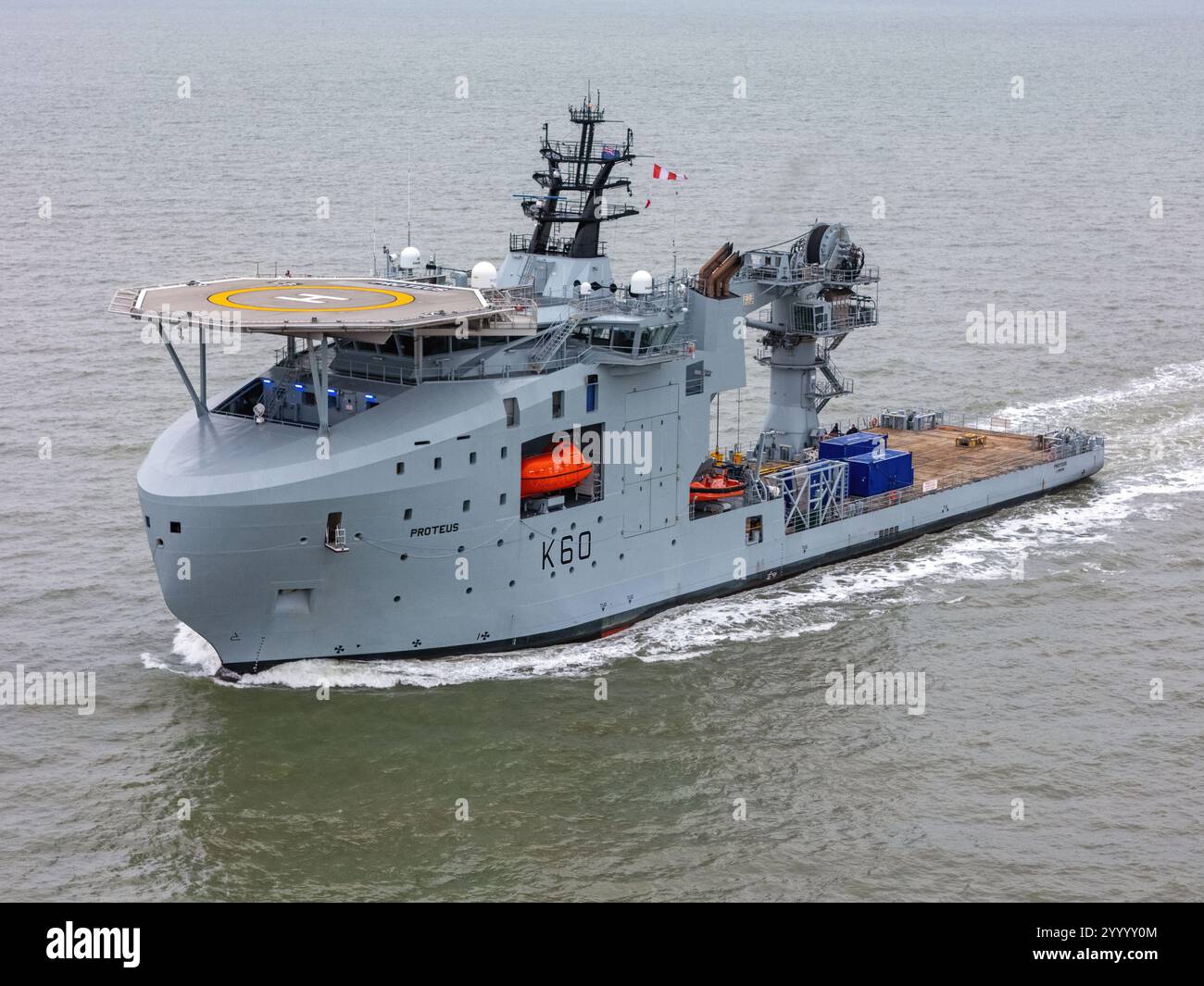 RFA Proteus (K60) is a Multi-Role Ocean Surveillance Ship tasked with ...