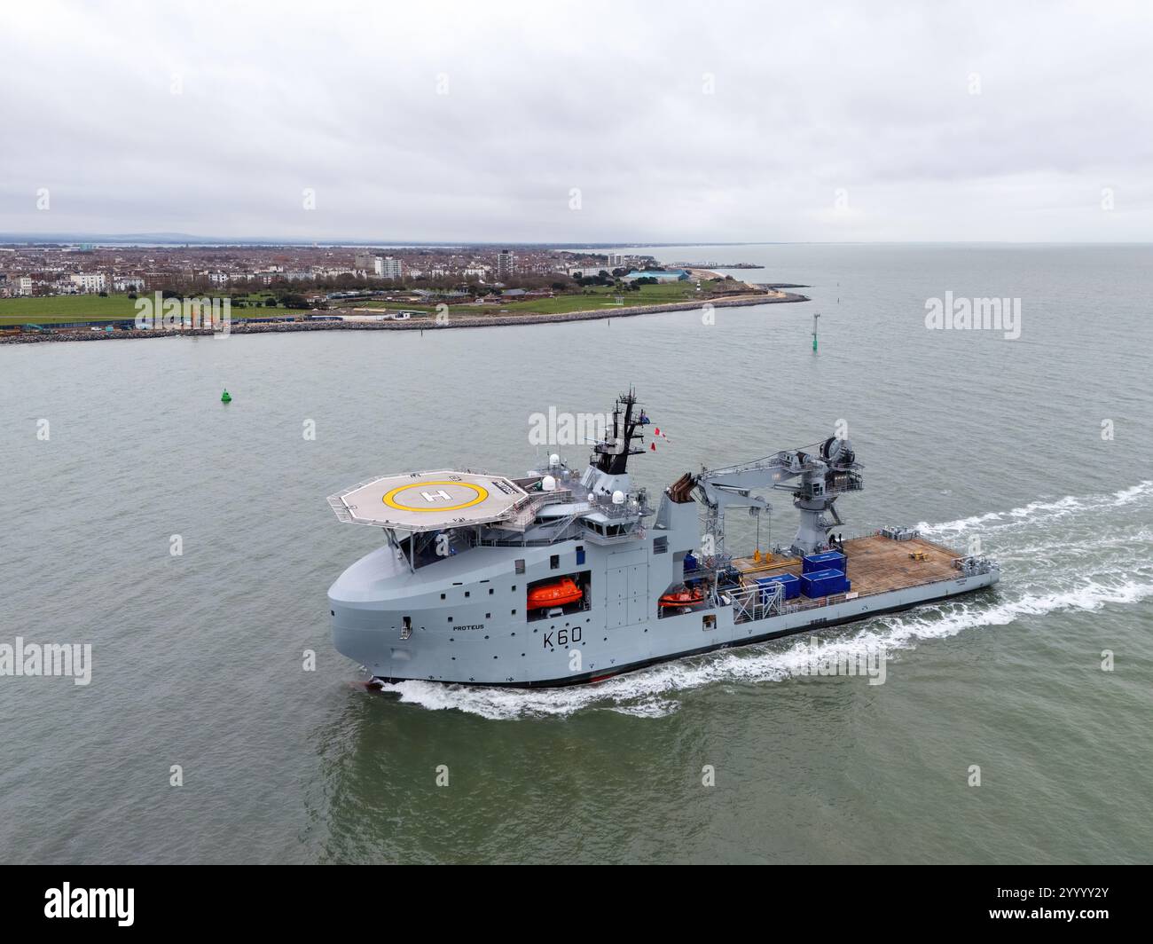 RFA Proteus (K60) is a Multi-Role Ocean Surveillance Ship tasked with ...