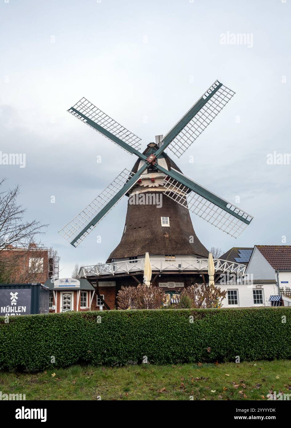 Norderney, Lower Saxony, Germany - Historic windmill in the centre of ...