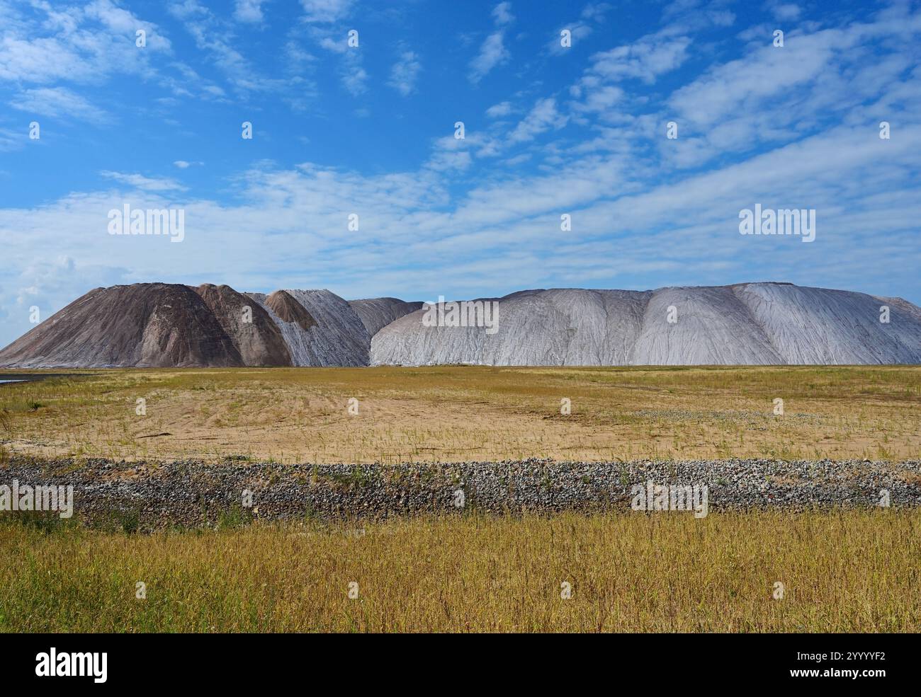 Waste hills in the production of potash fertilizers and salt against ...