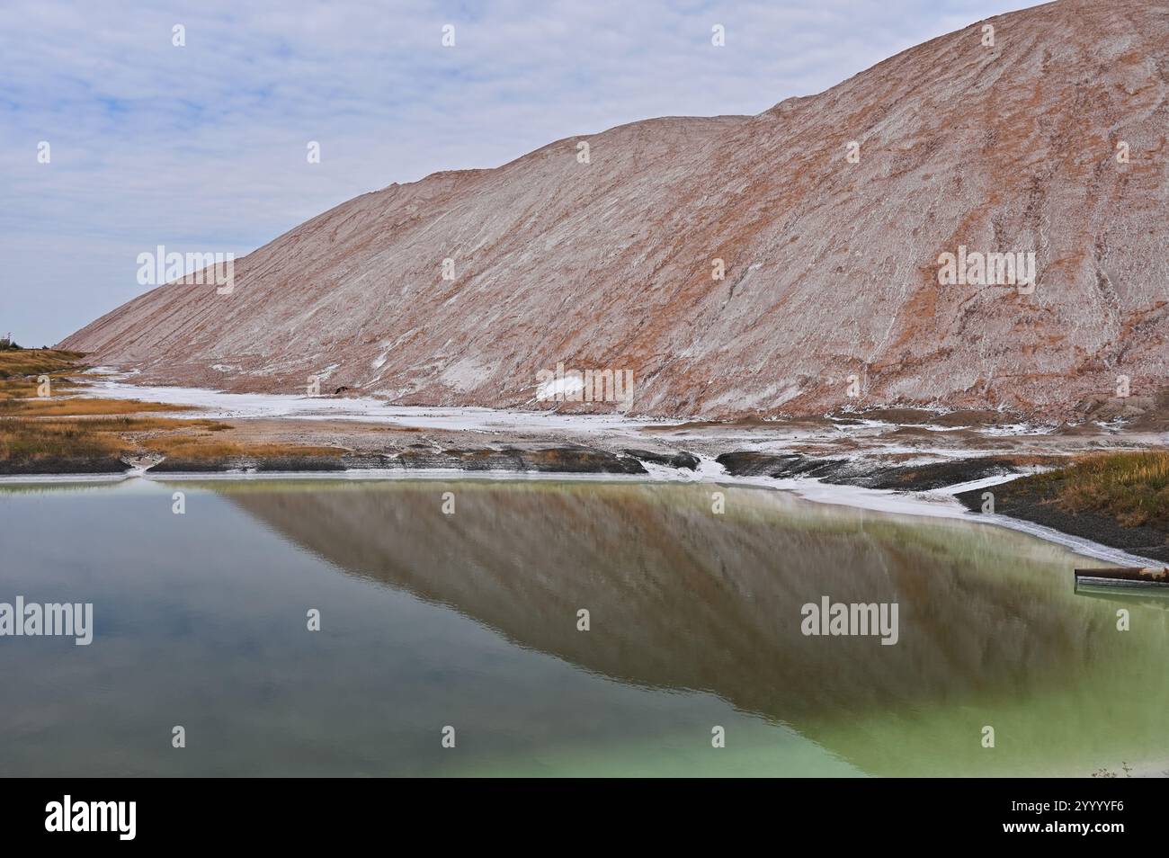 Waste hills in the production of potash fertilizers and salt Stock ...