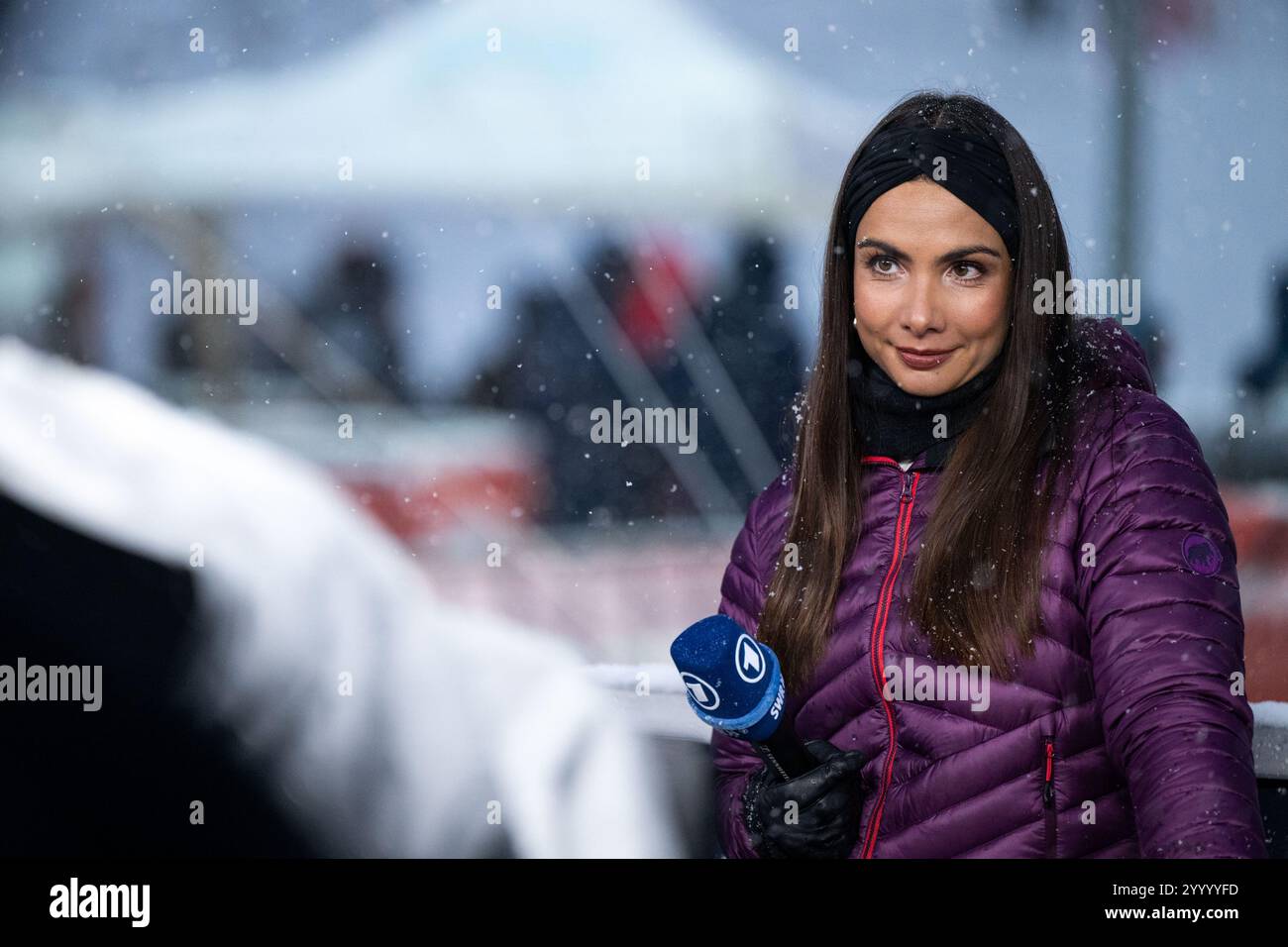 Lea Wagner (ARD Sportschau TV Moderatorin), SUI, FIS Viessmsann ...
