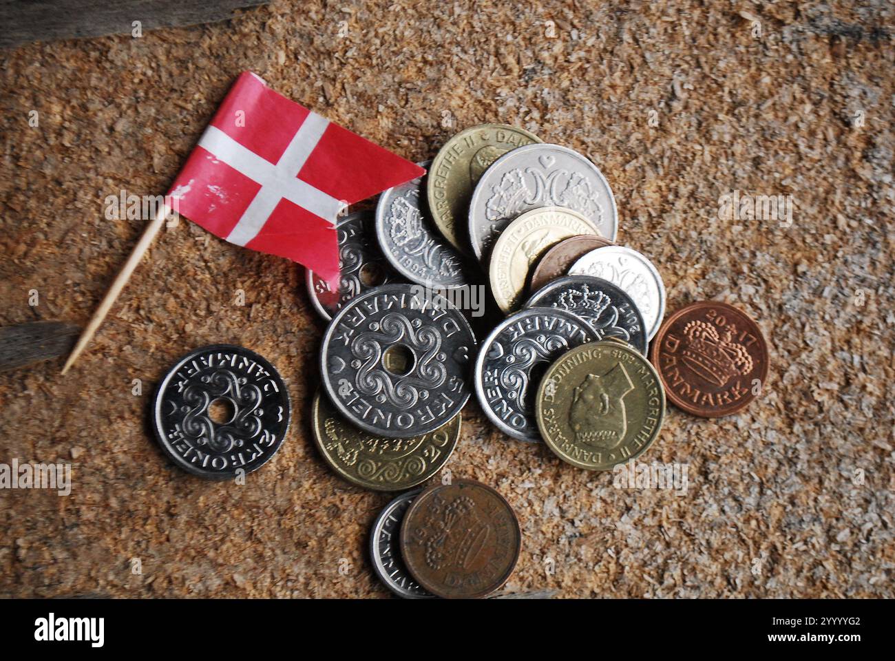 Copenhagen/ Denmark/23 december 2024/Danish kroner notes or bills and ...