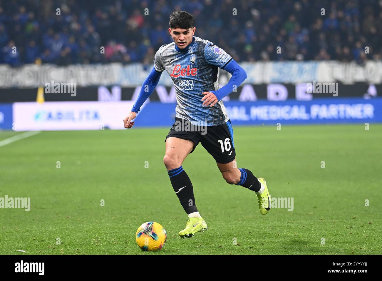 Bergamo, Italy. 22nd Dec, 2024. Raoul Bellanova (Atalanta Bc) in action ...