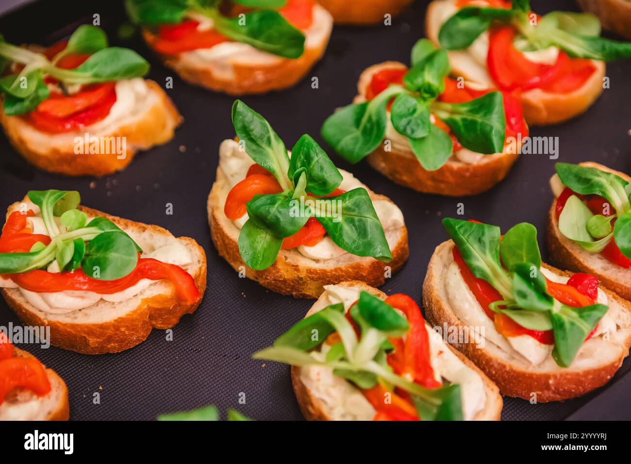 A contemporary hotel dining area featuring a sleek buffet setup Stock ...