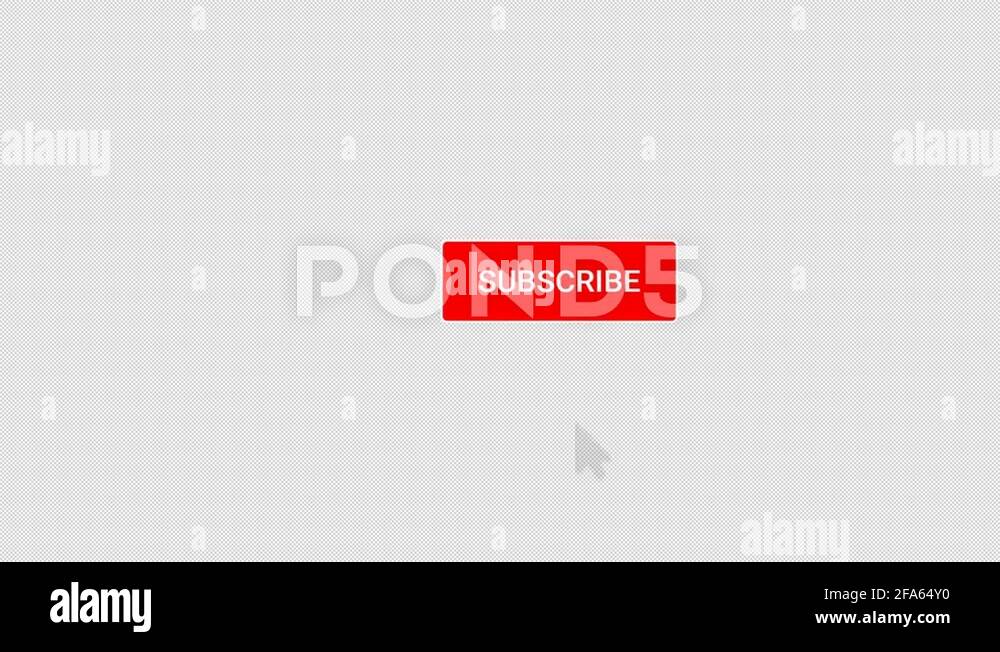 Youtube Channel Subscribe Button with Notification Bell Being Clicked ...