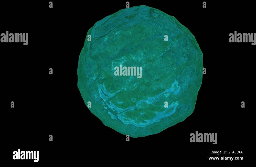 Free Floating and Rotating Water Bubble against Black Background Alpha ...