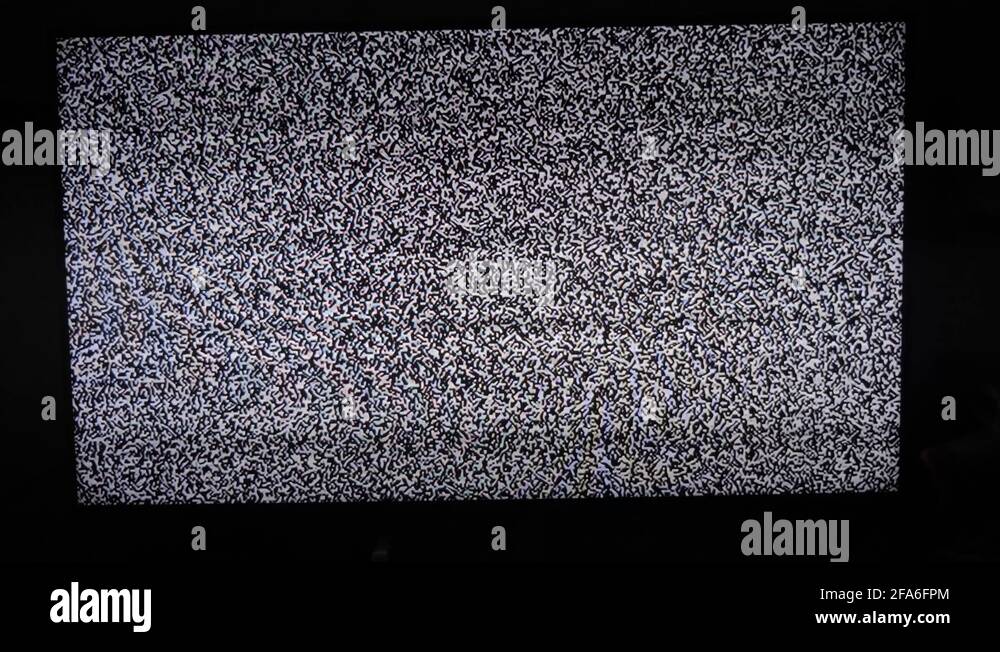 noise tv background. Television screen with static noise caused by bad ...
